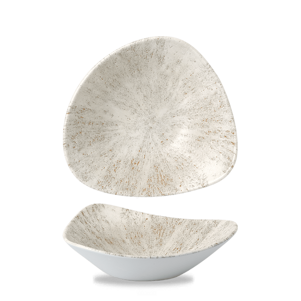 Churchill Studio Prints Stone Agate Grey Triangular Bowl 18.5cm (13oz) – McNeill Hotelware