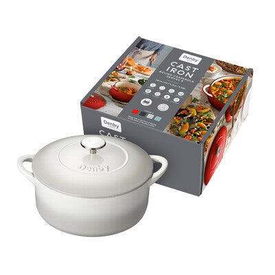 Denby Natural Canvas Cast Iron Round Casserole 26cm (190oz) – McNeill ...