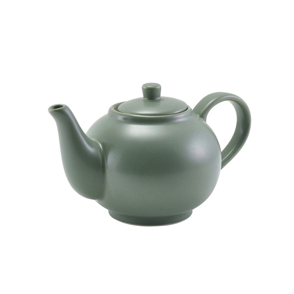 Genware Porcelain Matt Sage Tea Pot 15.75oz (45cl) – McNeill Hotelware