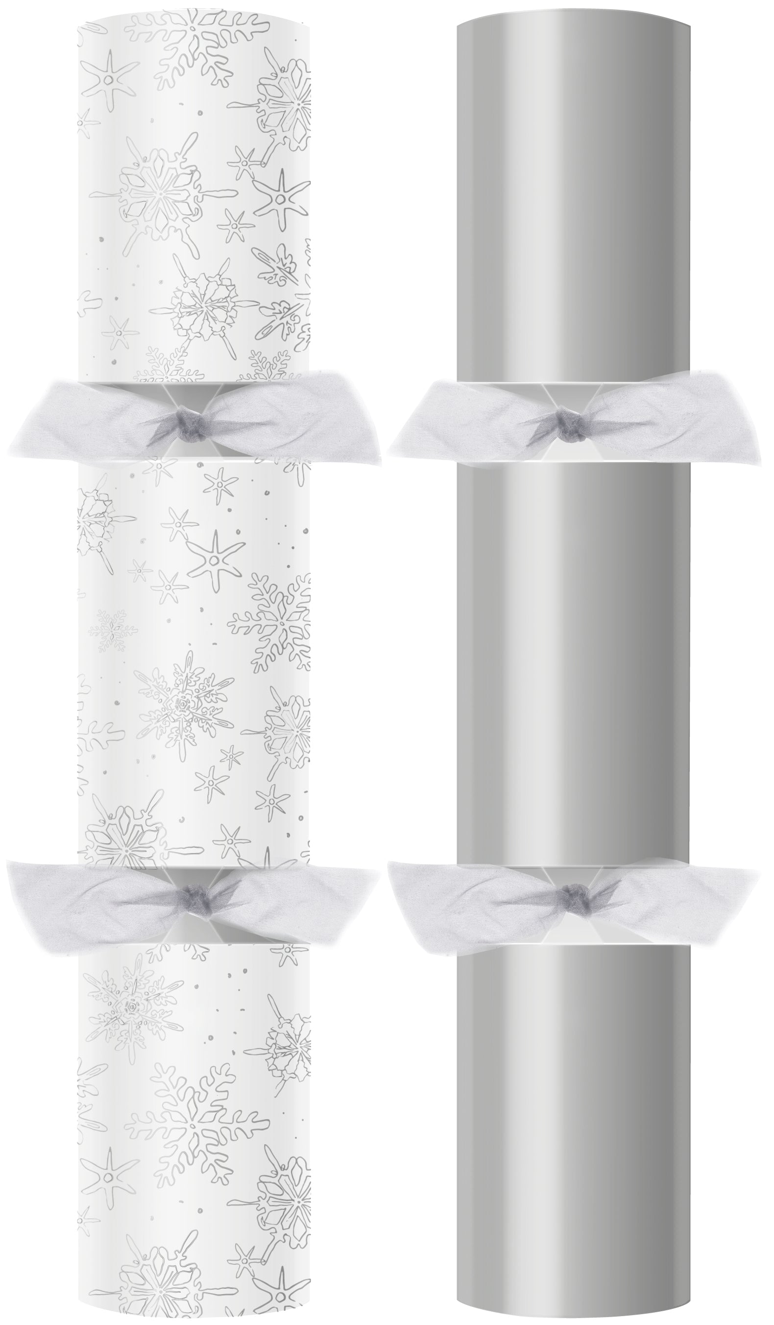 12" Silver Snowflakes Crackers - Content N – McNeill Hotelware