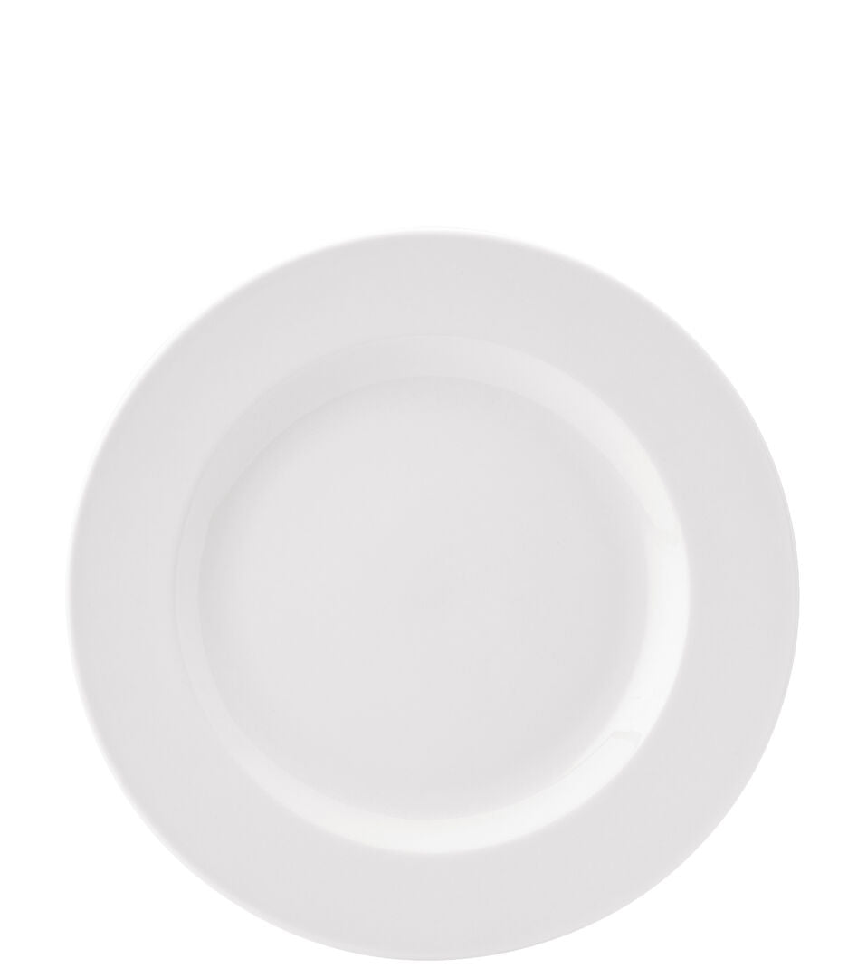 Pure White Wide Rim Plate 25.5cm – McNeill Hotelware