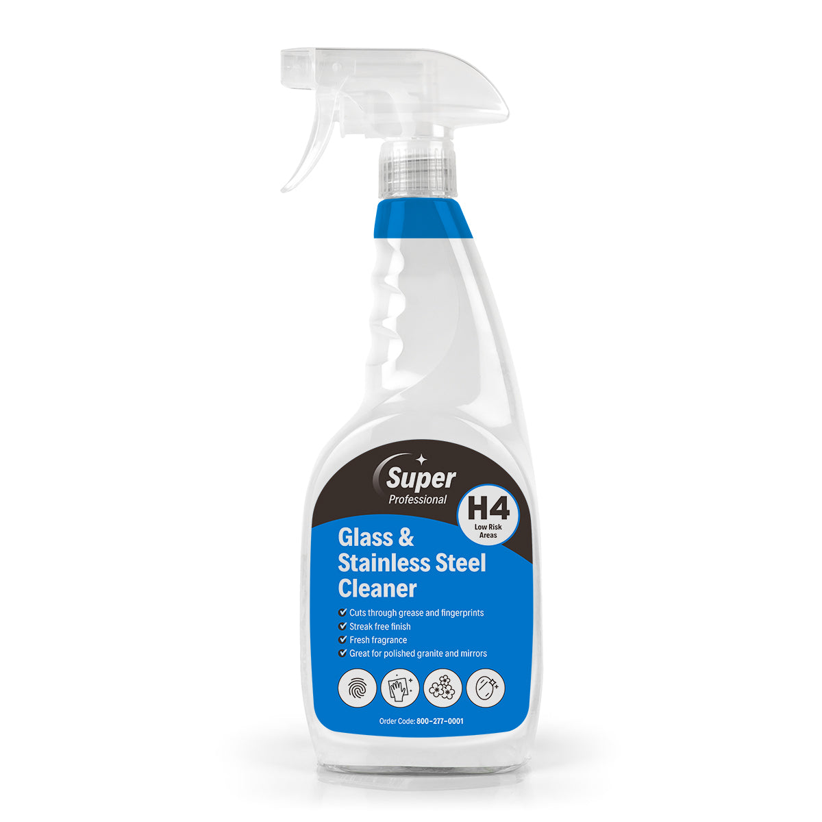 Glass & Stainless Steel Cleaner Trigger Spray - H4 – McNeill Hotelware