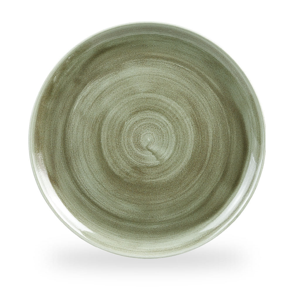 Stonecast Patina Burnished Green Coupe Evolve Plate 32.4cm – McNeill ...