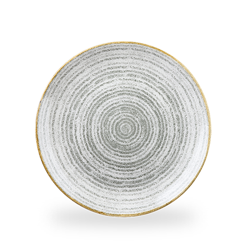 Churchill Studio Prints Homespun Stone Grey Coupe Plate 16.5cm ...