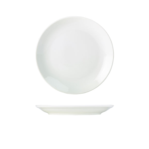 Genware White Porcelain Coupe Plate 22cm – McNeill Hotelware