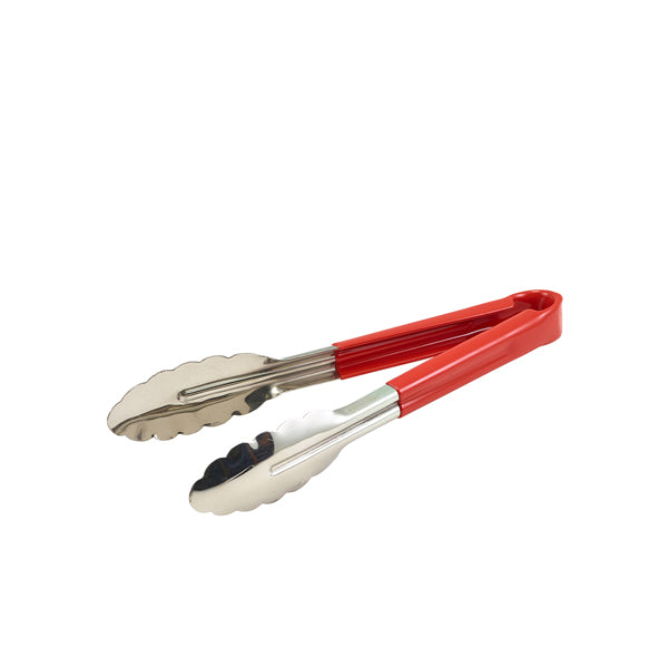 Colour Coded Stainless Steel Tongs Red 23cm – McNeill Hotelware