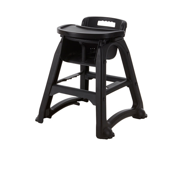 Black Polypropylene Stackable High Chair (No Tray) – McNeill Hotelware