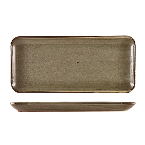 Terra Porcelain Grey Narrow Rectangular Platter 36cm x 16.5cm – McNeill ...