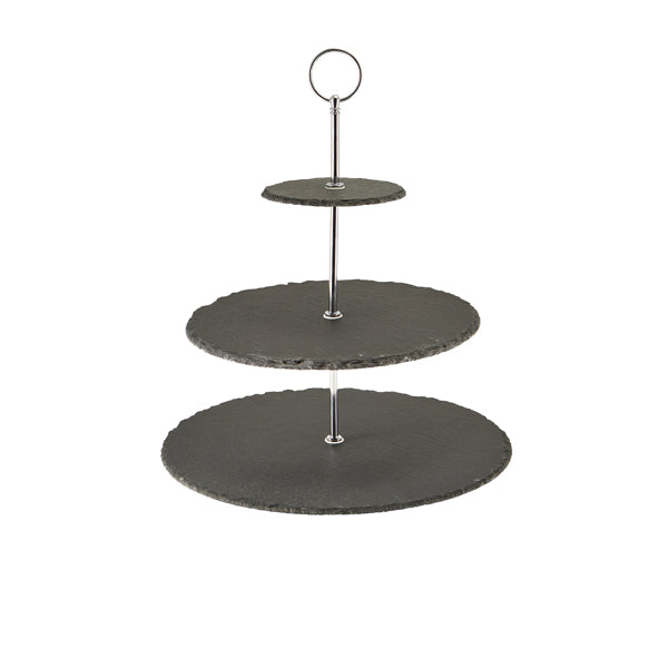 Slate 3-Tier Cake Stand 12cm / 25cm / 30cm – McNeill Hotelware